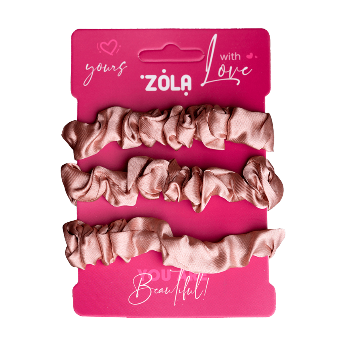 Набор резинок для волос Zola бежевый, 3 шт - купить на EVA.UA