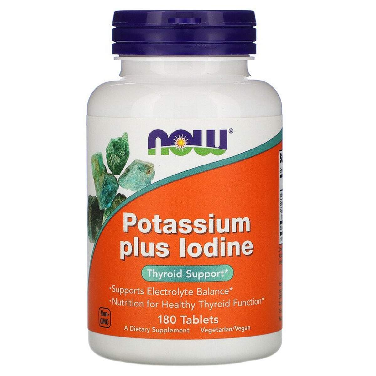 Калий плюс йод, Potassium Plus Iodine, Now Foods, 180 таблеток (1586577 ...