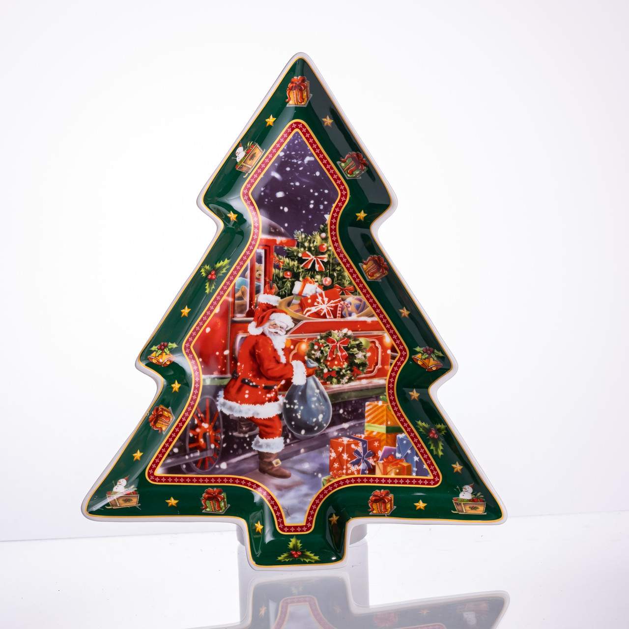 Блюдо для закусок Santa порцелянове фігурне 29*24*2 см (1612321 ...