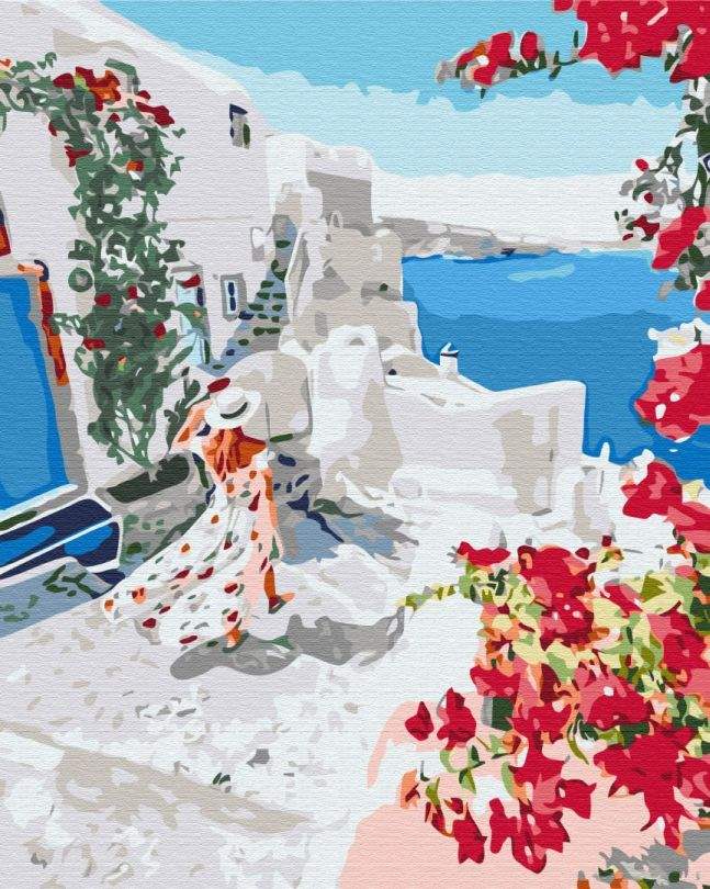 Картина по номерам Цветущая Греция (BS34836) 40 х 50 см BrushMe ...