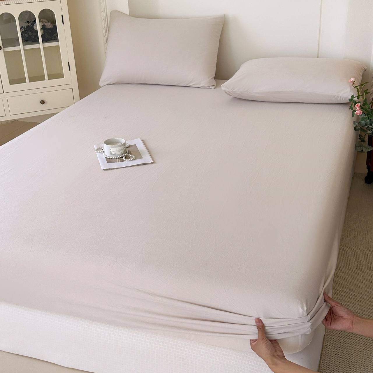 Простирадло на резинці 160х200 пудрове Плюш Colorful Home PPR4 (1634225 ...