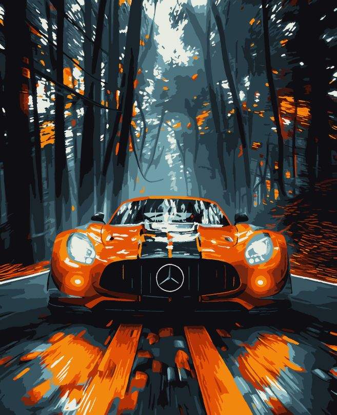 Картина по номерам Мерседес (PNX9656) 50 х 60 см (Без коробки ...