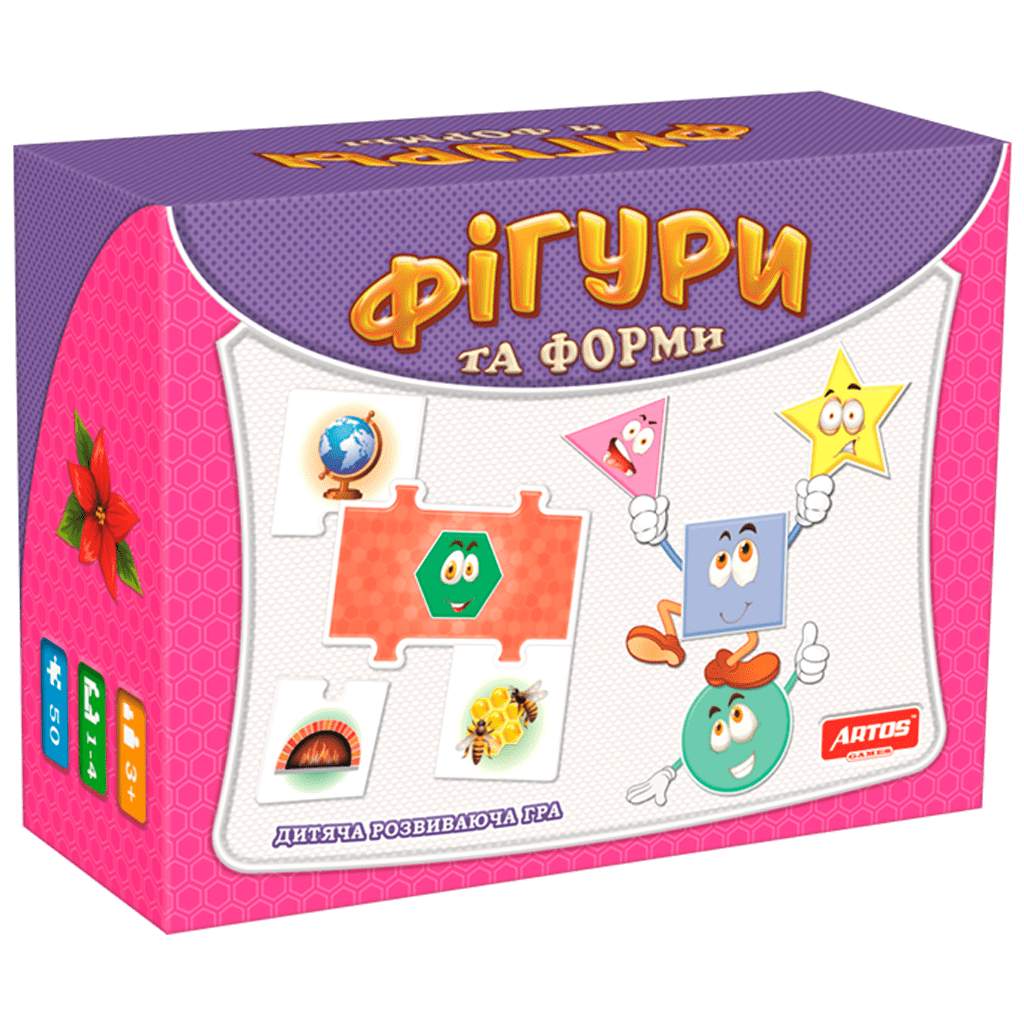 Настольная игра ARTOS GAMES Фигуры и формы Разноцветный (SR-113-N-111 ...