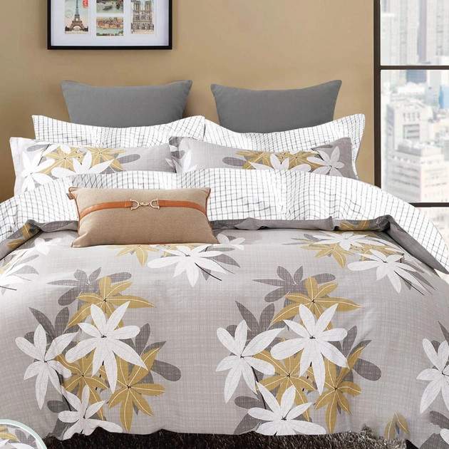 Постільна білизна Viluta з візерунком комплект однотонний 214х150 см із ...