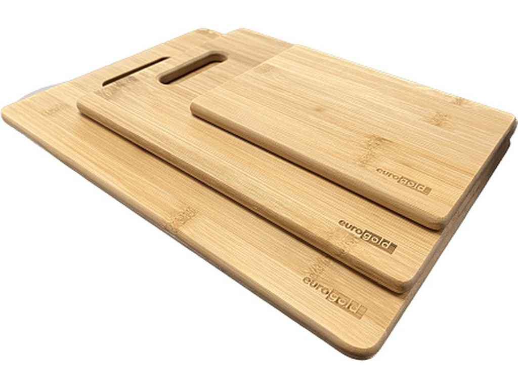 Набір дошок EURO GOLD бамбук 20х15х1см для нарізання 3шт (1644378 ...