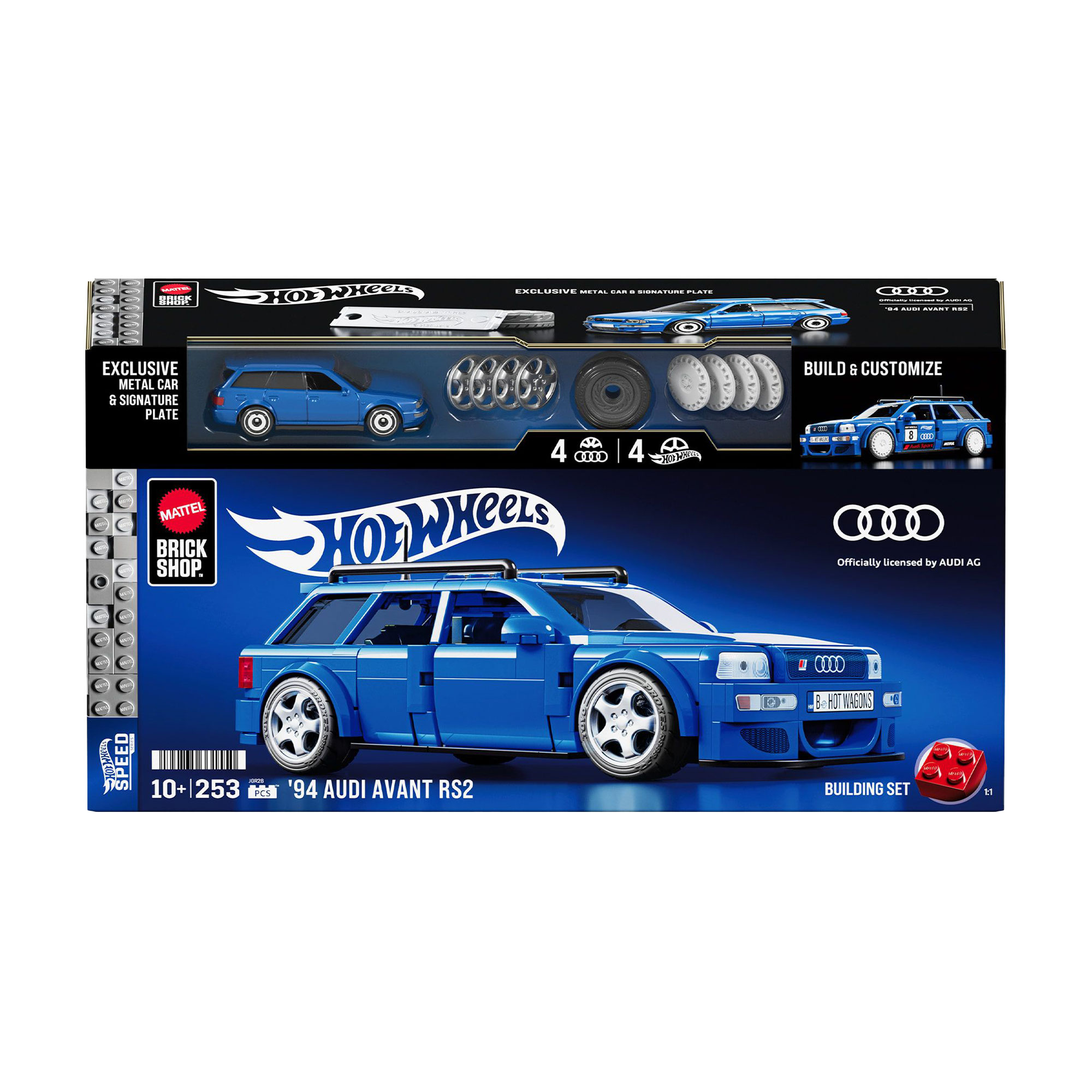 Машинка-конструктор Mattel Games Brick Shop 94 Audi Avant RS2, 236 ...