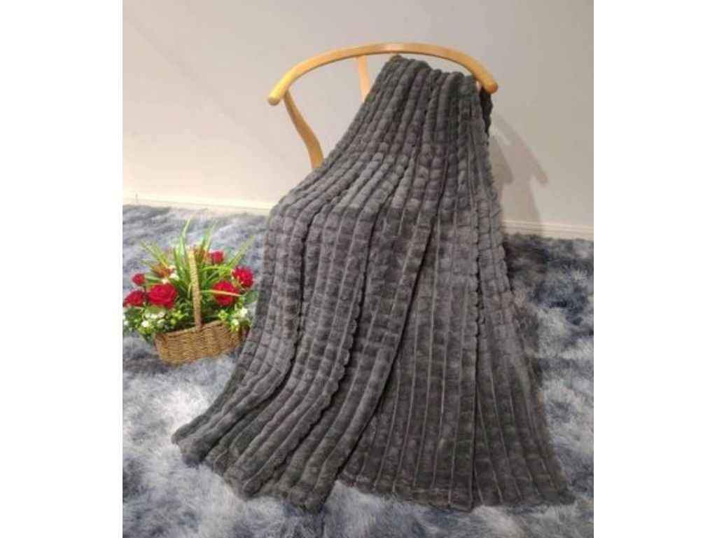 Плед COLORFULHOME 200*220 мікрофібра арт.006-40 графіт (1656096 ...