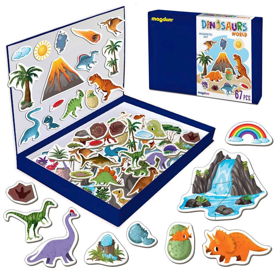 Набір магнітів Світ динозаврів Велика магнітна історія ML4032-04 EN 67 ...