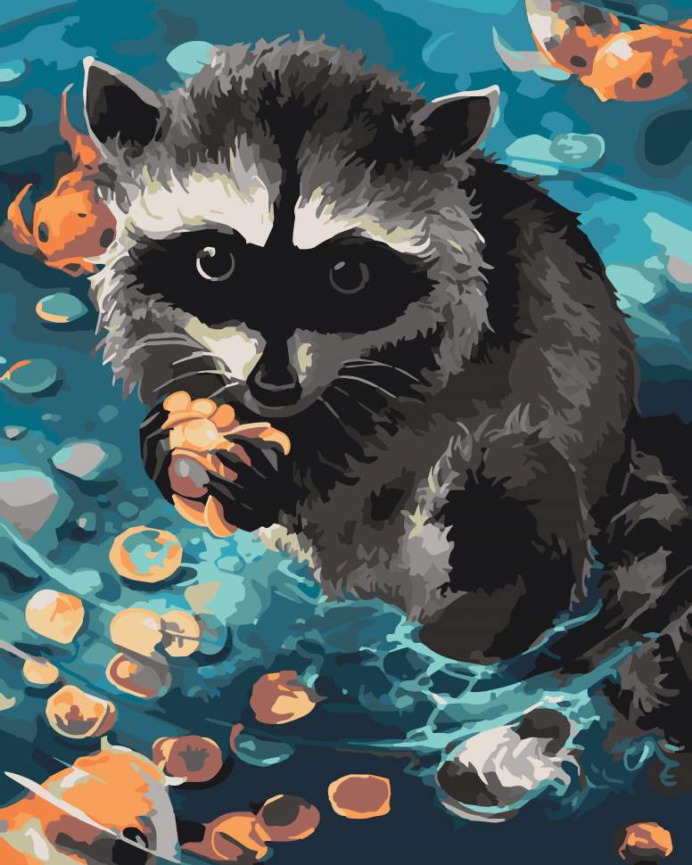 Картина по номерам. Art Craft Енот. Ракун 40*50 см 11615-AC Art Craft ...