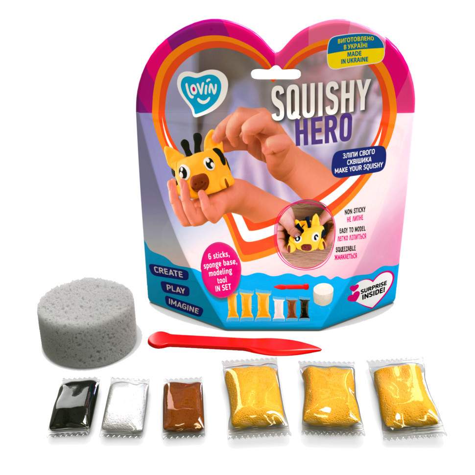 Набор для лепки с воздушным пластилином Squishy SquiRaff ТМ Lovin 70127 ...
