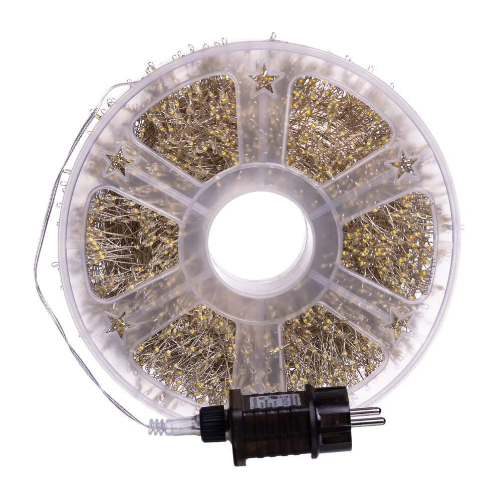 Новогодняя гирлянда Хвойная лапа 100 м 3000 LED теплый белый свет для ...