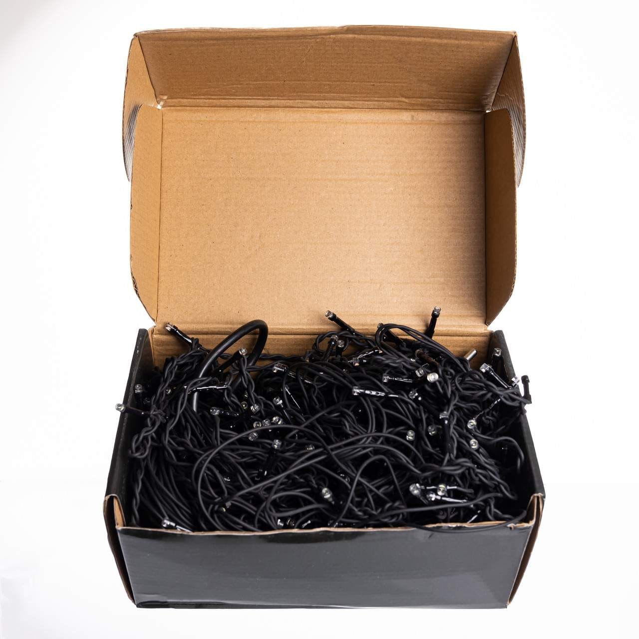 Уличная гирлянда Бахрома 20 м 335 LED белый свет черный провод для ...