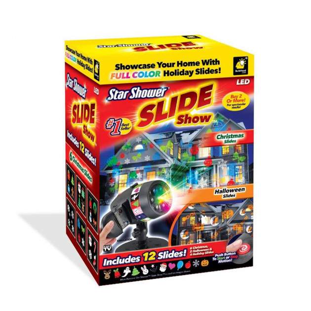 Лазерный проектор стробоскоп гирлянда установка с фигурами 12 тем ...