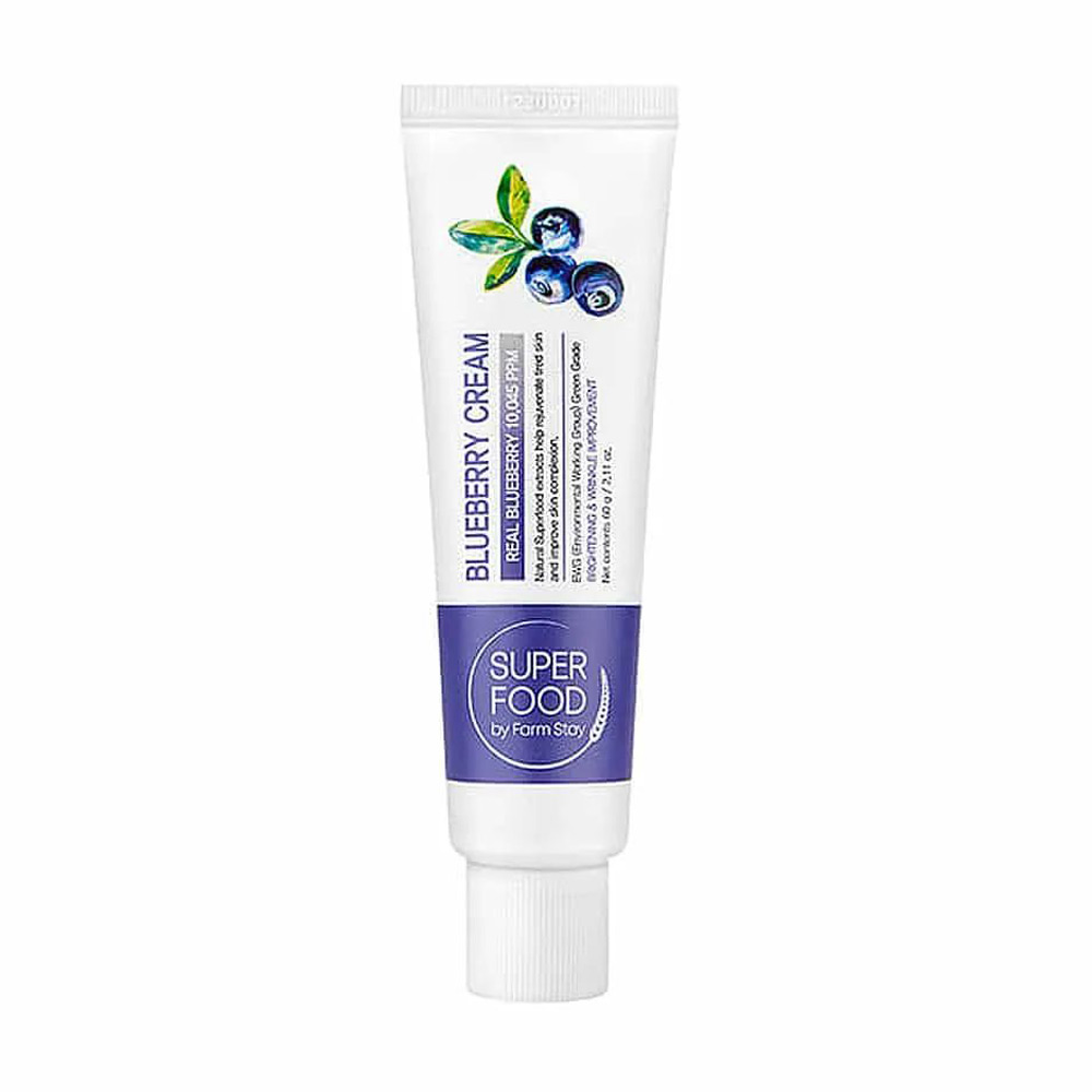 Крем для лица FarmStay Superfood Blueberry Cream с черникой, 60 мл ...