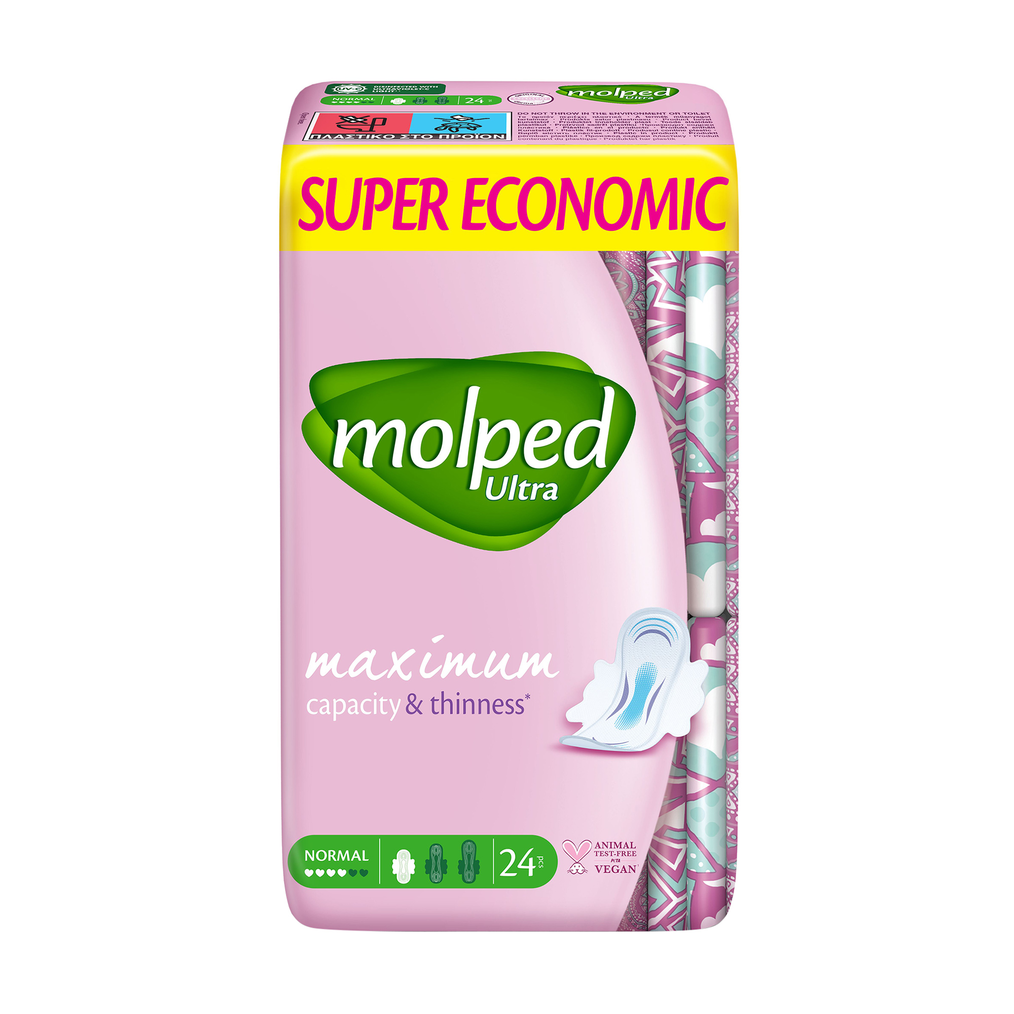 Гигиенические прокладки Molped Ultra Super Economic Normal, 24 шт ...