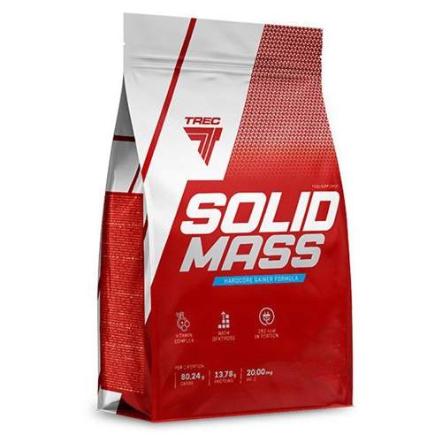 Гейнер Trec Nutrition Solid Mass 5800 g /58 servings/ Strawberry ...