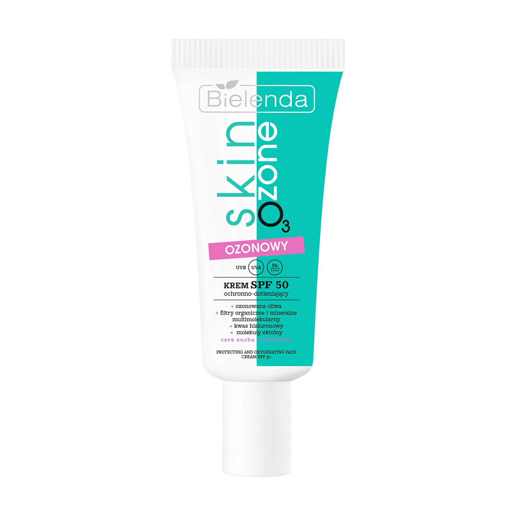Кисневий крем для обличчя Bielenda Skin O3zone SPF 50 Озоновий захисний ...