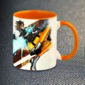 Чашка Fan Girl Трейсер Tracer Overwatch New (14448) 330 мл Помаранчевий ...