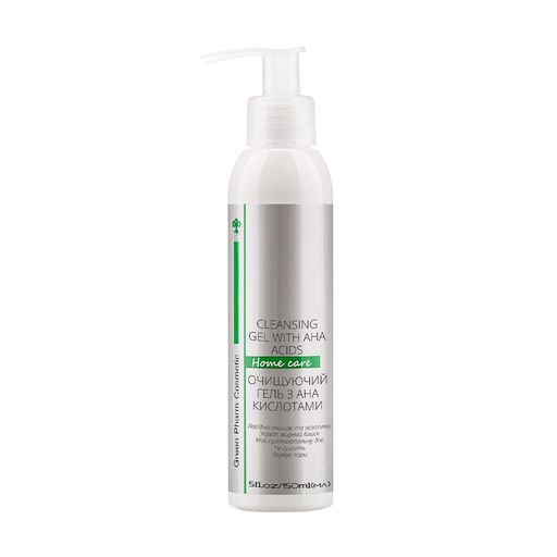 Очищувальний гель для обличчя Green Pharm Cosmetic Cleansing Gel With АНА Acids РН 4.0 з АНА ...