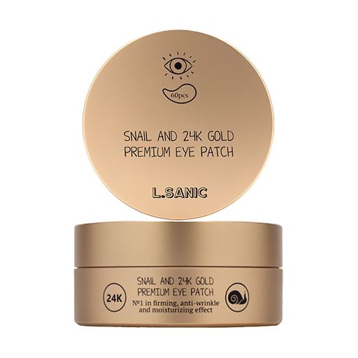 Омолоджувальні патчі для шкіри навколо очей L.Sanic Snail Аnd 24K Gold ...
