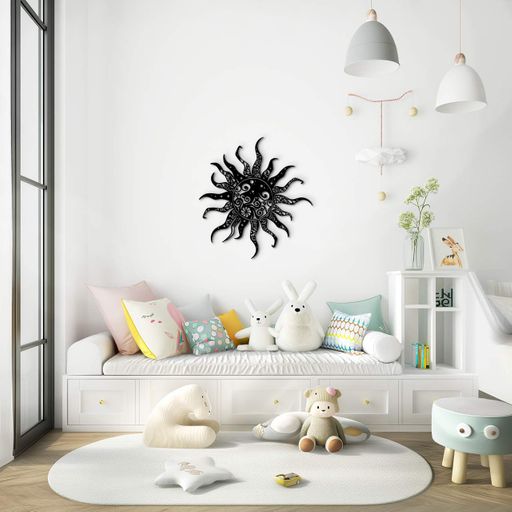 Декоративне панно з дерева Woodyard Сучасна картина для інтер'єру Сонце ...