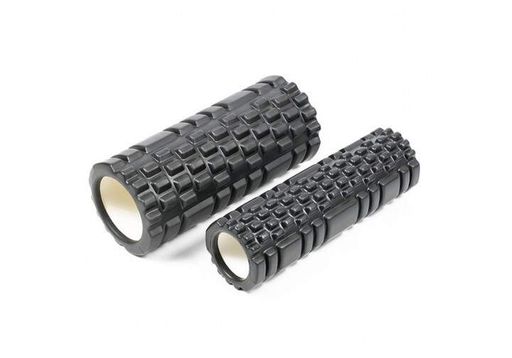 Масажний ролик EasyFit Grid Roller Double 33 см Чорний (1153170) — купити на EVA.UA — ціна 606 грн