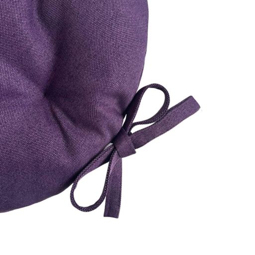 Подушка для стільця та крісла рогожка Ø 80х8 см фіолетовий (1161824 ...