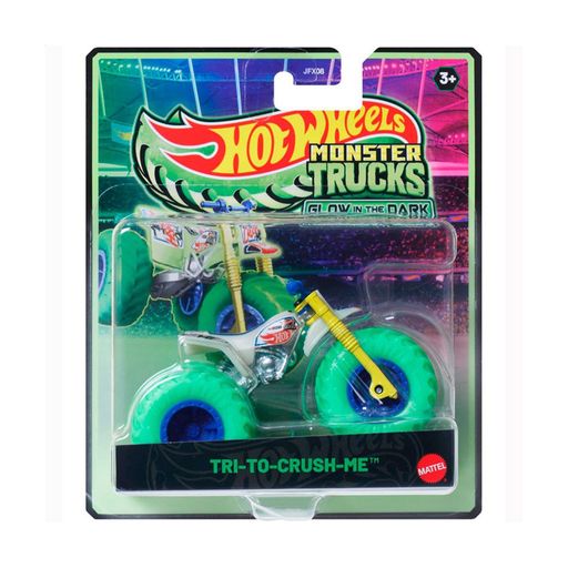 Автомодель Hot Wheels Monster Trucks Сяючі в темряві, Tri-To-Crush-Me ...