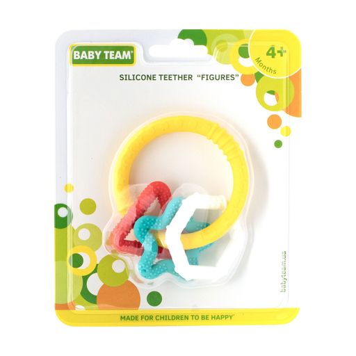 Дитяча іграшка-прорізувач для зубів Baby Team Фігурки, силіконова, від ...