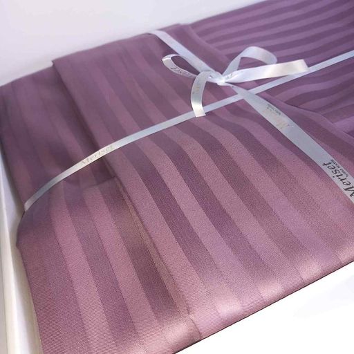 Комплект постільної білизни MERISET 81440111 Сімейний Сатин страйп ...