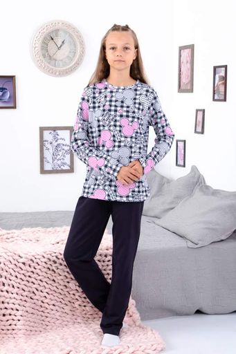 Піжама для дівчинки (підліткова) Носи своє 164 Синій (p-7619-99169 ...