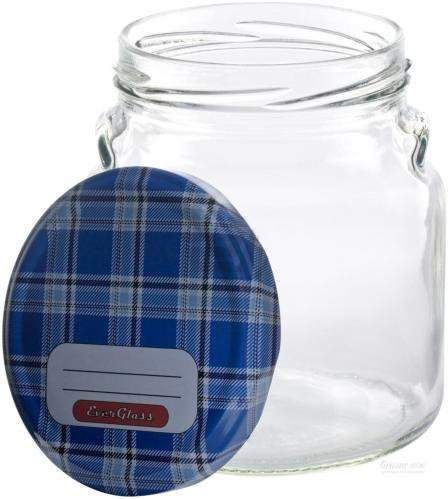Скляна банку з кришкою Everglass 550 мл 1550Н (1234713) — купити на EVA ...