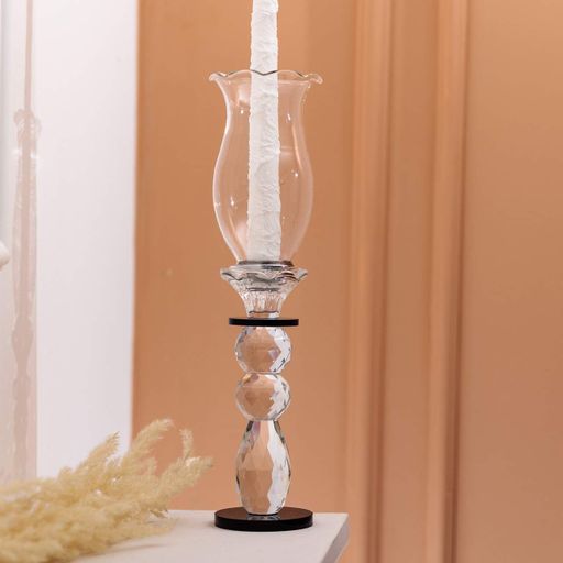 Підсвічник скляний 7×32 см підсвічник декоративний келих на ніжці Hp 4 3l 1245595 — купити на