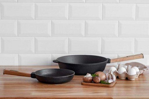 Сковорода Brizoll Optima чавунна з ручкою 28 см (O2860-P) (1255407 ...