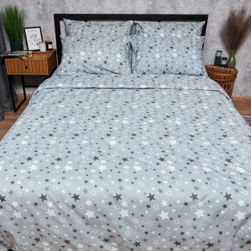 Комплект постільної білизни Moon&Star Бязь Gold Люкс Silver Stars ...