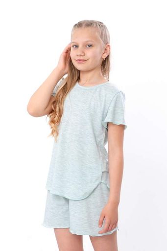 Комплект для дівчинки Носи своє 164 Зелений меланж (p-17147-199874 ...