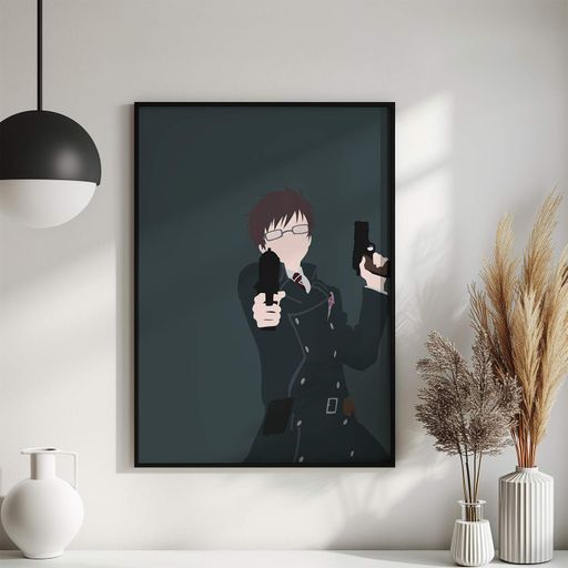 Постер Roomy "Blue Exorcist Duo" Чорна рамка з антибліковим склом A1 ...