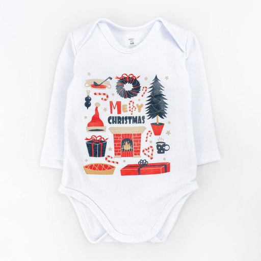 Боді для дитини з начосом Dexter's christmas mood 68 см Різнокольоровий ...