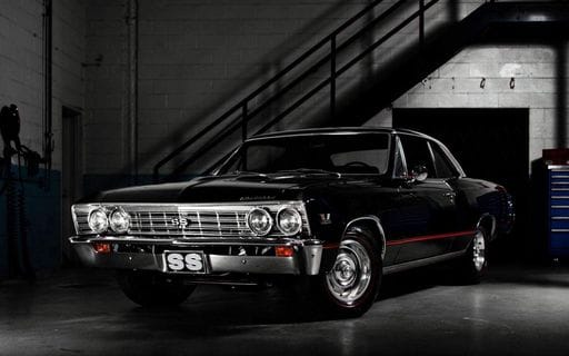 Дерев'яний фігурний пазл Muscle cars Chevrolet Chevelle SS, А1, Дерев ...