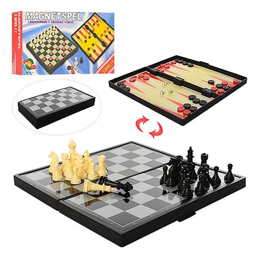 Набор настольных игр "Шахматы магнитные" Bambi 2029 шашки, нарды (1531976) — купить на EVA.UA ...