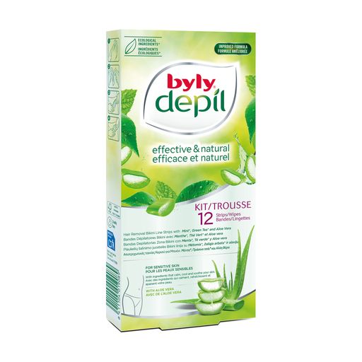 Воскові еко-смужки для депіляції зони бікіні Byly Depil Hair Removal ...
