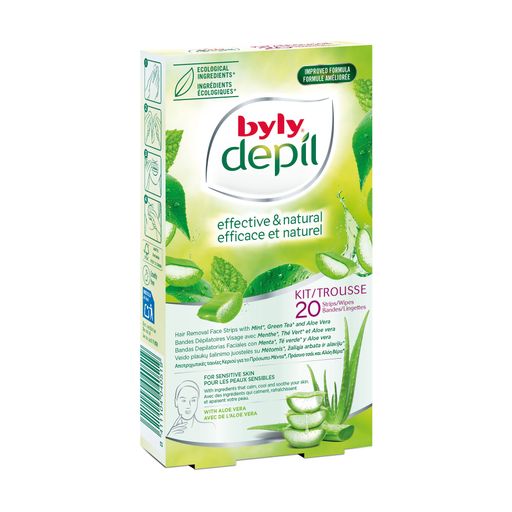 Восковые эко-полоски для депиляции лица Byly Depil Hair Removal Face ...
