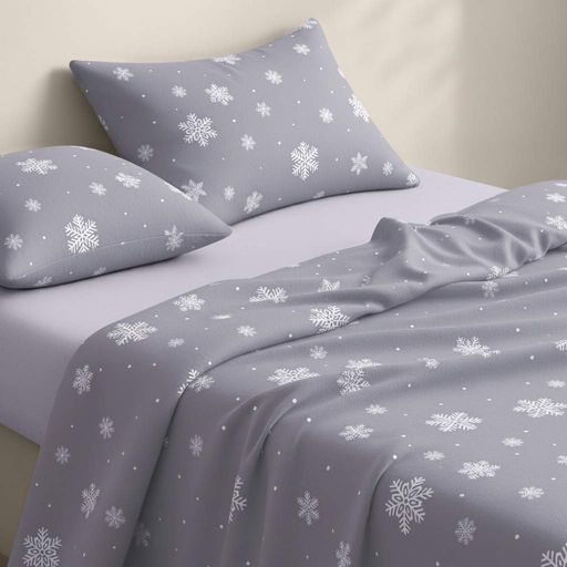 Наволочка фланель 40х60 SNOWFLAKES SILVER COSAS (4822052473979 ...