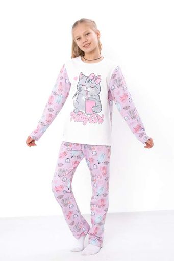 Тепла піжама для дівчинки-підлітка з тваринним принтом Носи своє 164 см ...