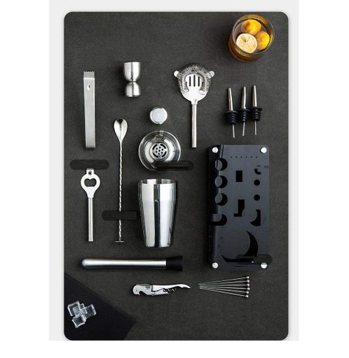 Набір для бару 17 в 1 для приготування коктейлів Basimc 700 мл з ...
