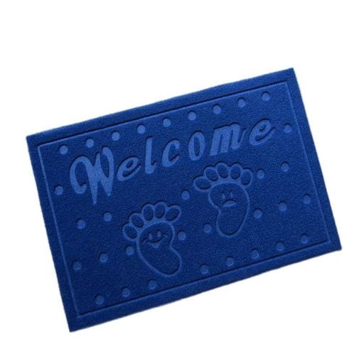 Коврик придверный Stenson Welcome N01580 38×58 см синий (1635647 ...