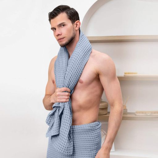 Рушник вафельний COSAS Maya Greek Waffle 50x70 см Блакитний (1642484 ...