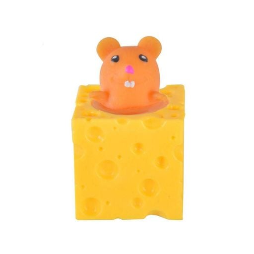 Дитяча іграшка сквіш Pop Up "Мишка у сирі" SQ-23(Brown) коричневий ...