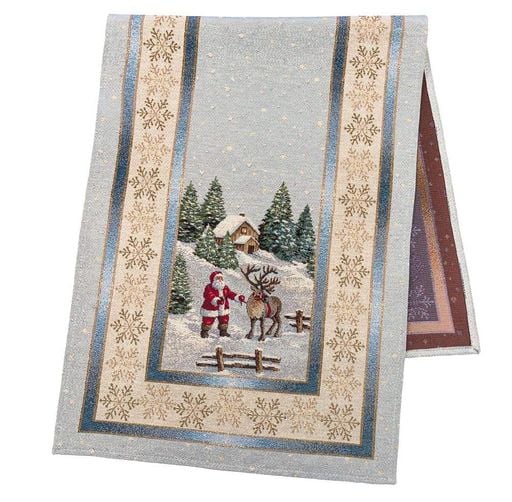 Доріжка гобеленова RUNNER723C Різдво в Карпатах Limaso, 37х100 ...