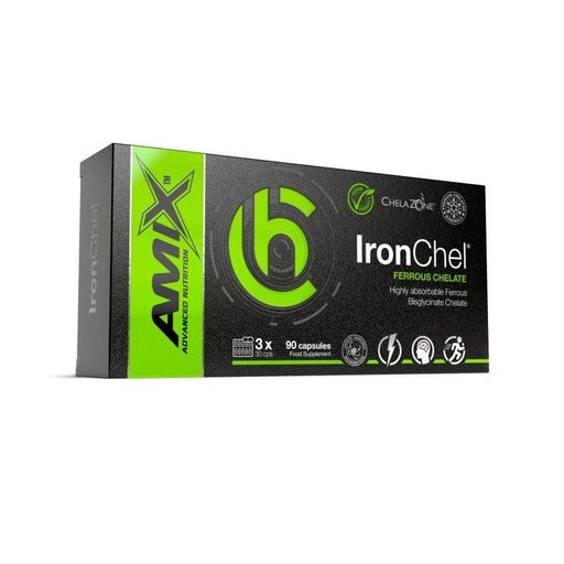 Вітаміни та мінерали AMIX ChelaZone IronChel, 90 капсул (1687583 ...